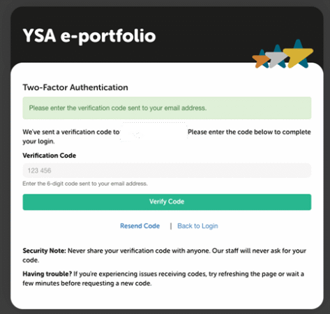 🔐 Added Security: Two-Factor Authentication on the YSA e-Portfolio ...